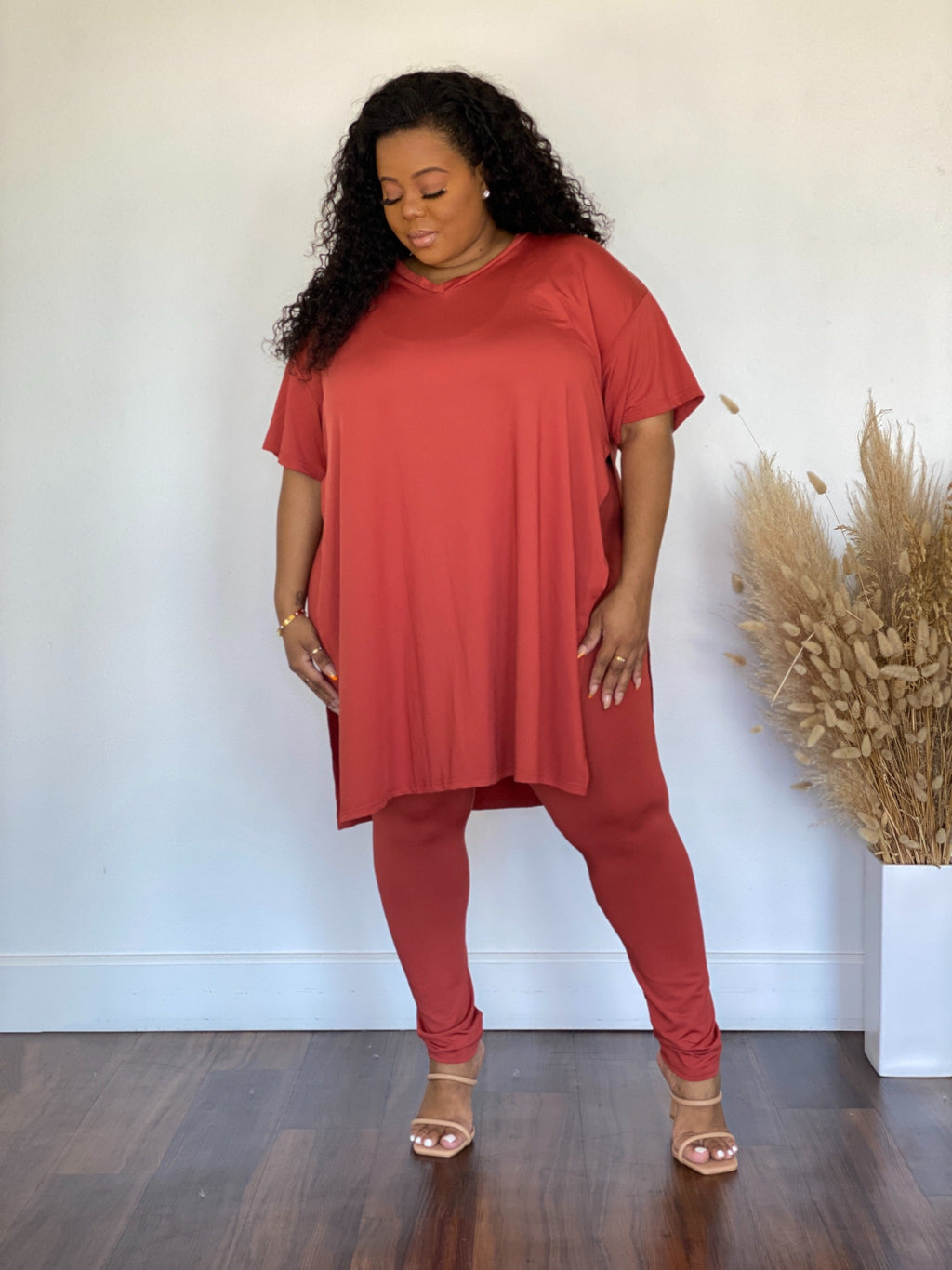 Debbie Legging Set | Rust – Jade Velour Boutique